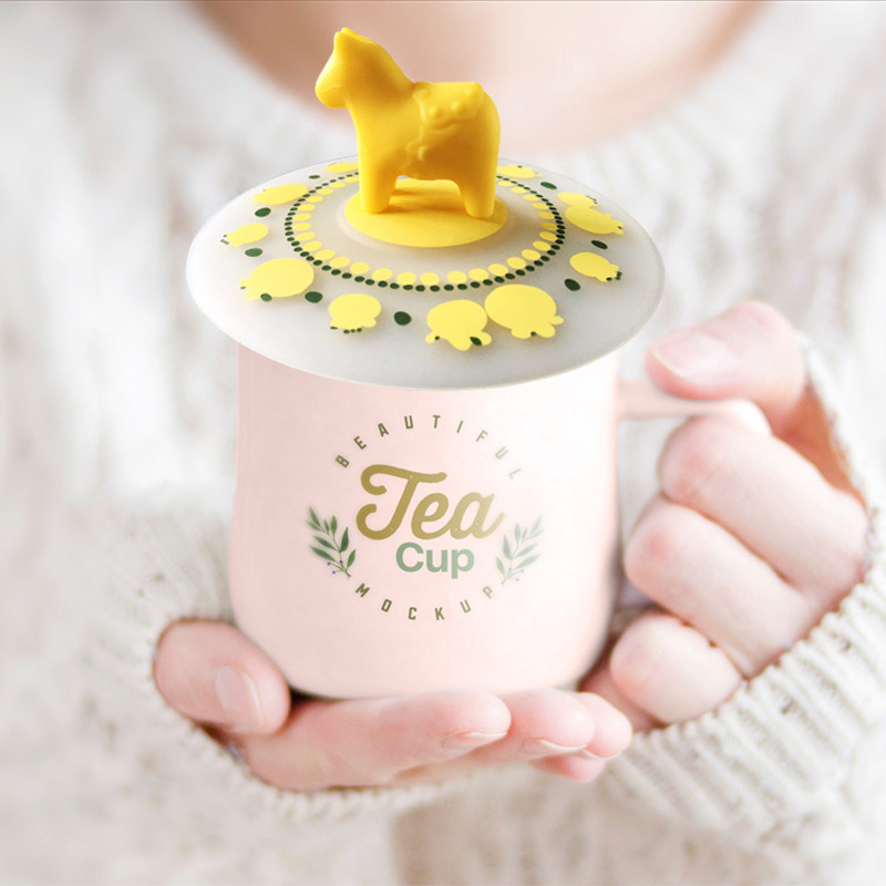 Customized Silicone Cup Cover Customized Cartoon Cup Cover Soft Rubber ...